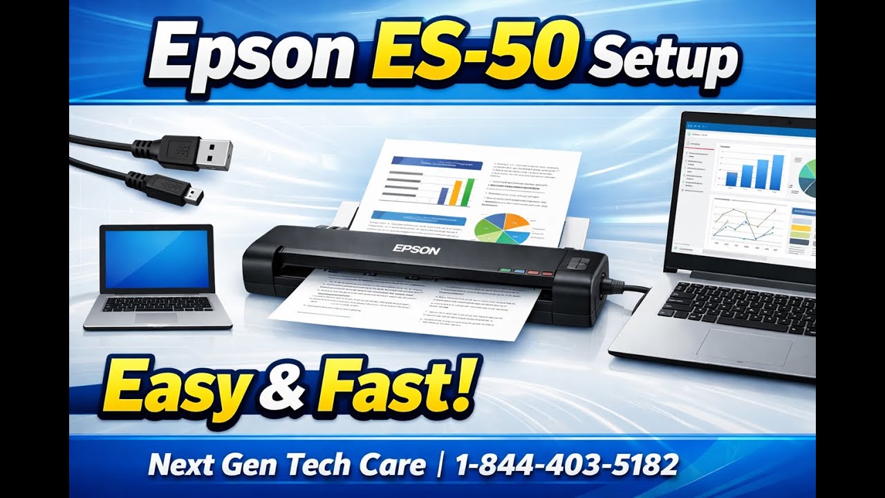 How to Setup Epson ES-50 Scanner | Step-by-Step Guide (Windows & Mac ...