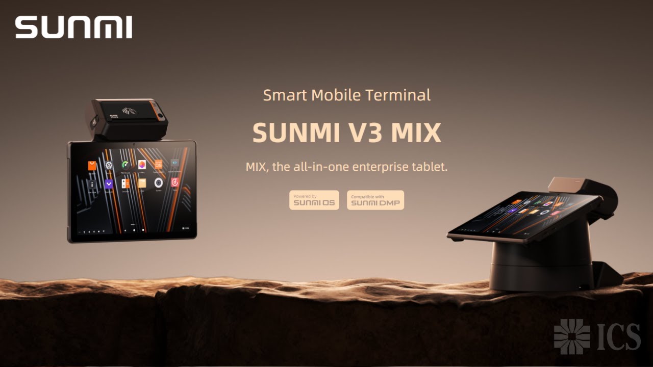 SUNMI V3 MIX all-in-one Tablet POS - YouTube