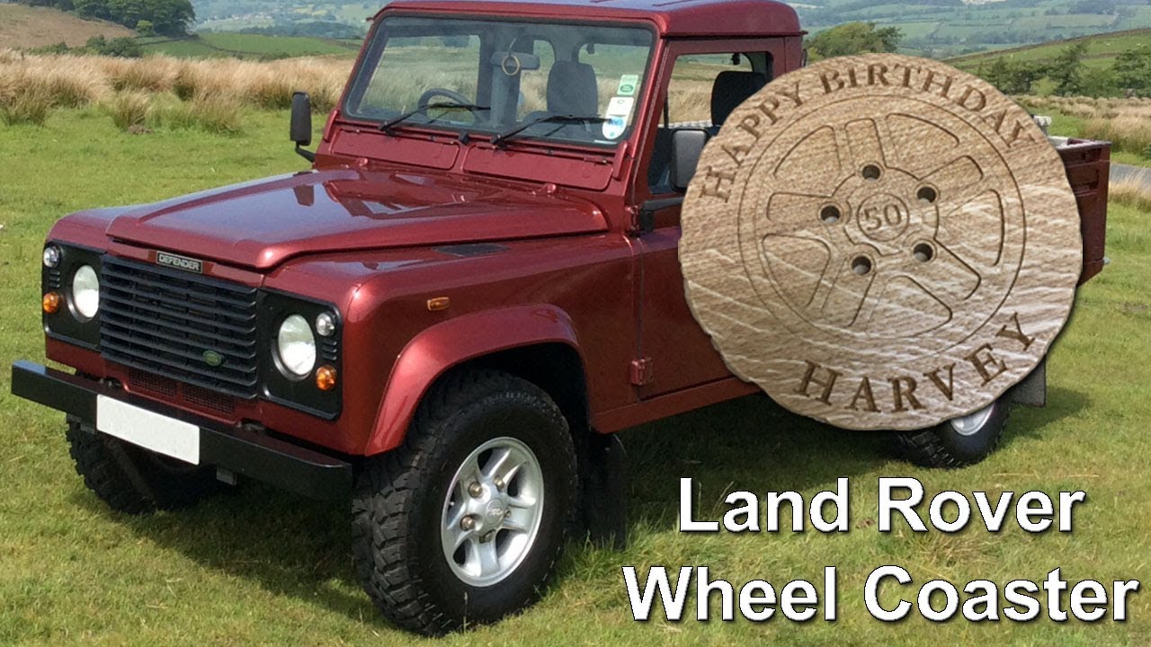 Making a Land Rover Style Oak Wheel Coaster - YouTube
