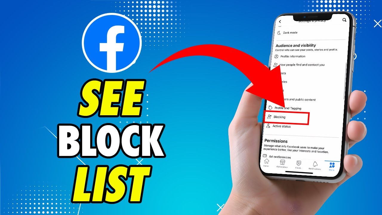 How to See Your Block List On Facebook - YouTube