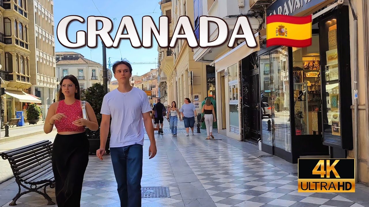 🔥TAN HERMOSO 😍 Paso a paso visita GRANADA, España 🇪🇸 4K - YouTube