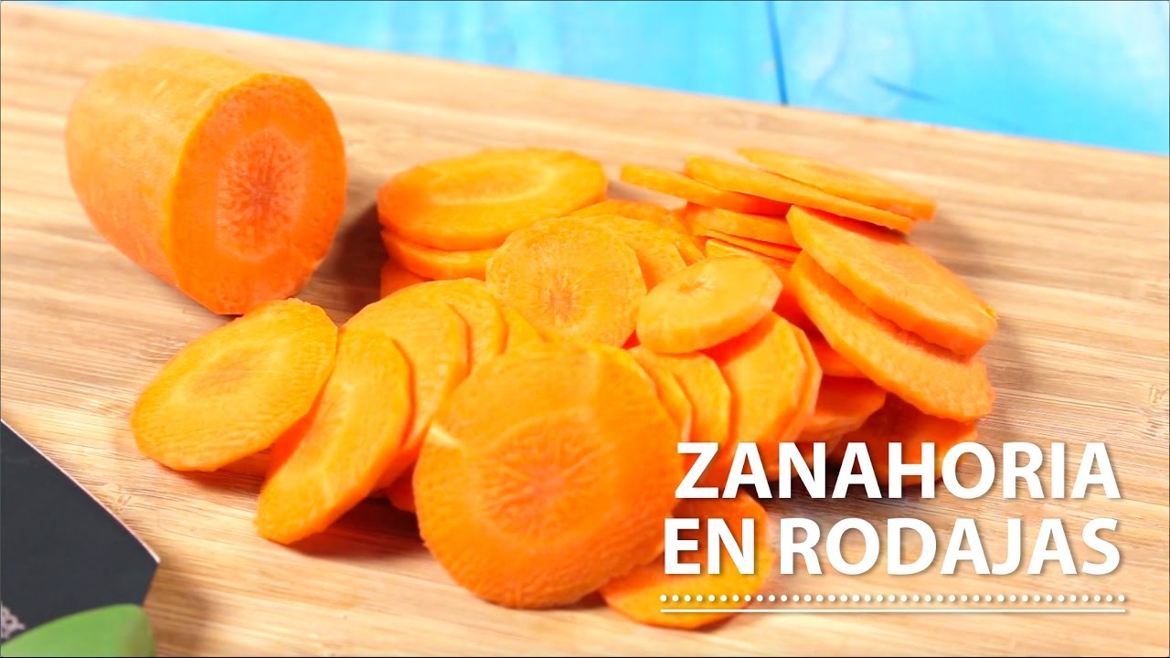 Corte de zanahoria en rodajas - YouTube