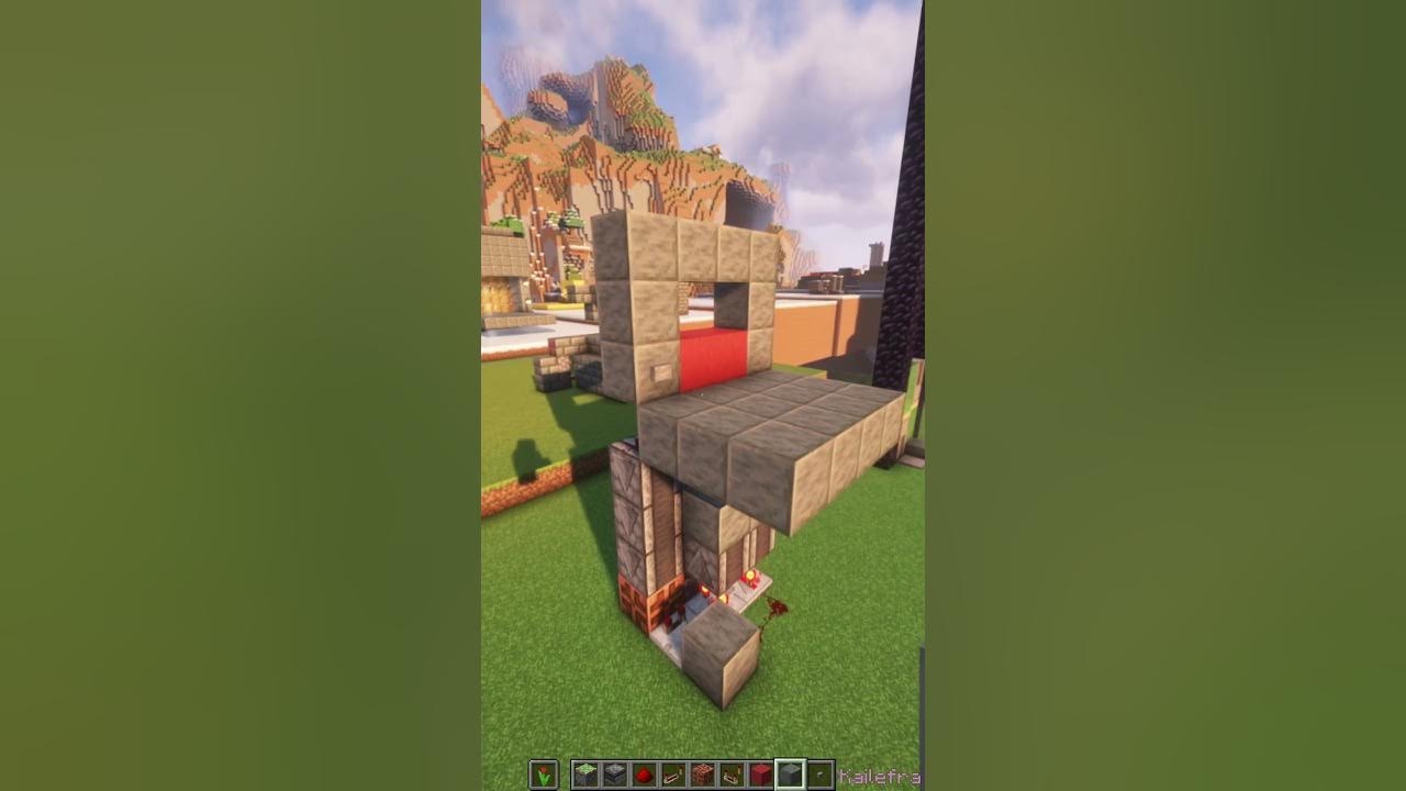 how to make an automatic door in minecraft | kailefra #minecraft # ...