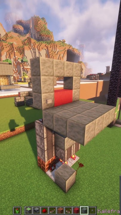 how to make an automatic door in minecraft | kailefra #minecraft # ...
