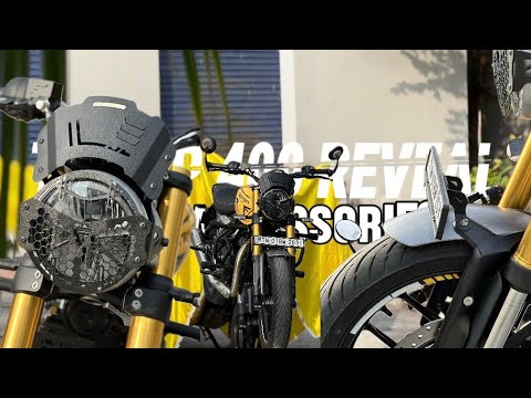 Most Wanted Triumph 400 Mods! Headlight Grill, Crash Guard, Bar-End ...