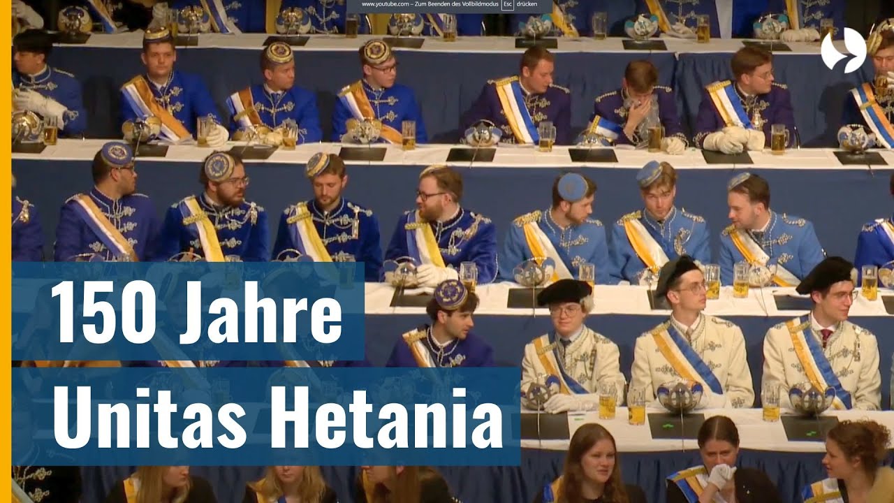 Studentenverbindung Unitas Hetania feiert 150. Bestehen - YouTube