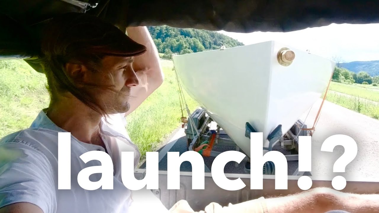 Launch of my 23foot sloop - Craft Endra EP30.1 I Building a wooden ...