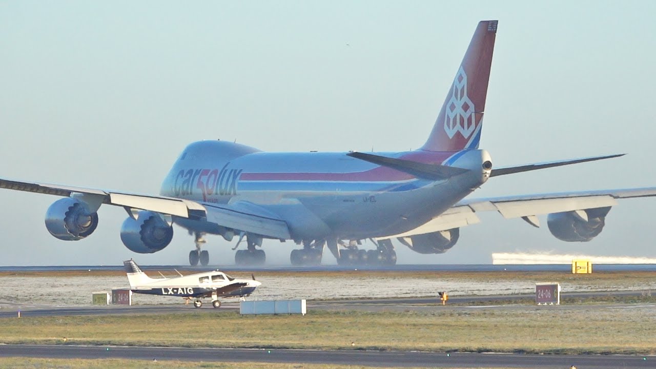 Priority heavy departure 😛 Boeing Cargo at Luxembourg aiport ELLX ...