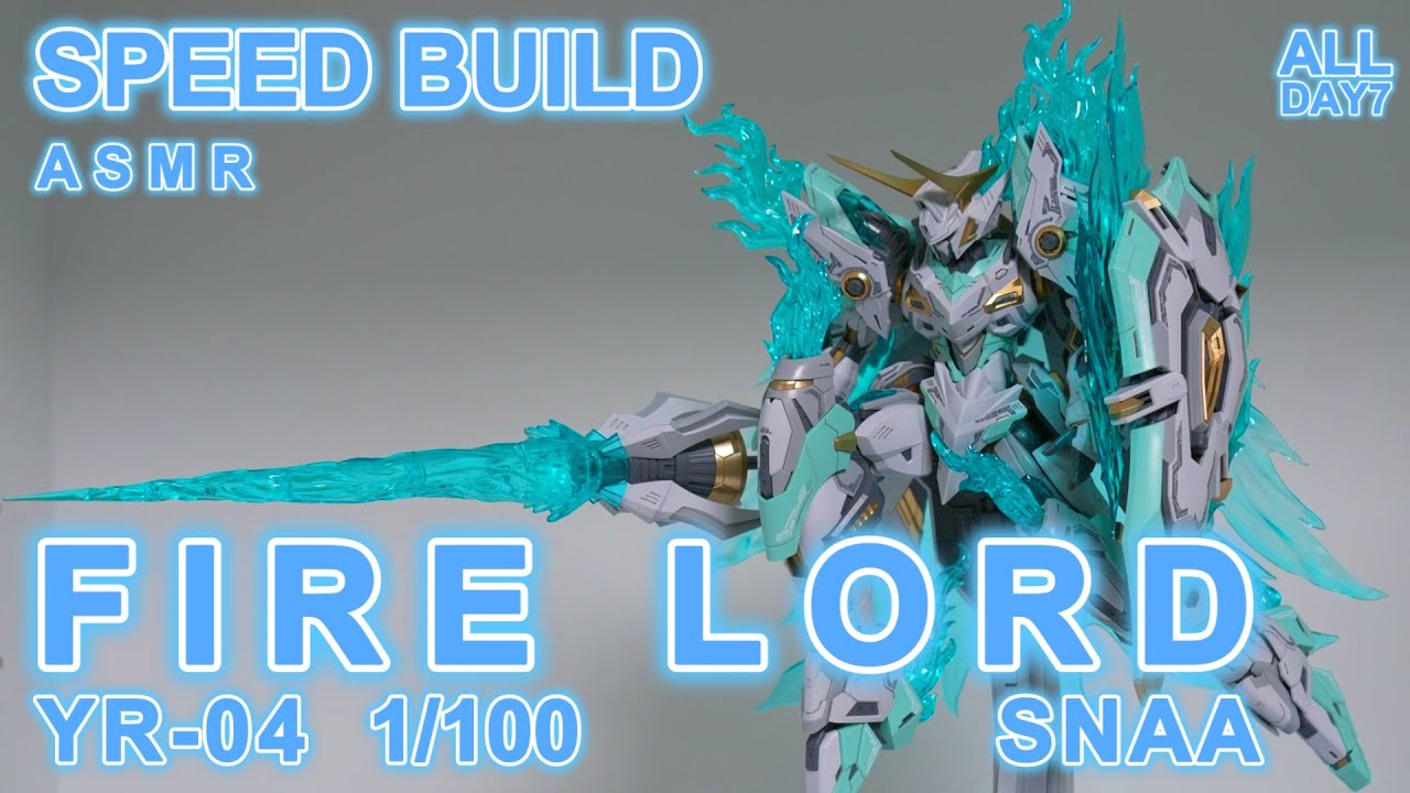 SNAA FIRE LORD 1/100 YR-04ㅣSpeed BuildㅣModel KitㅣASMR Build - YouTube