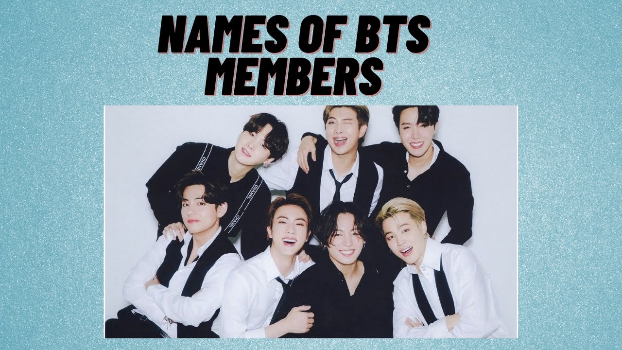 Names of BTS members! - YouTube