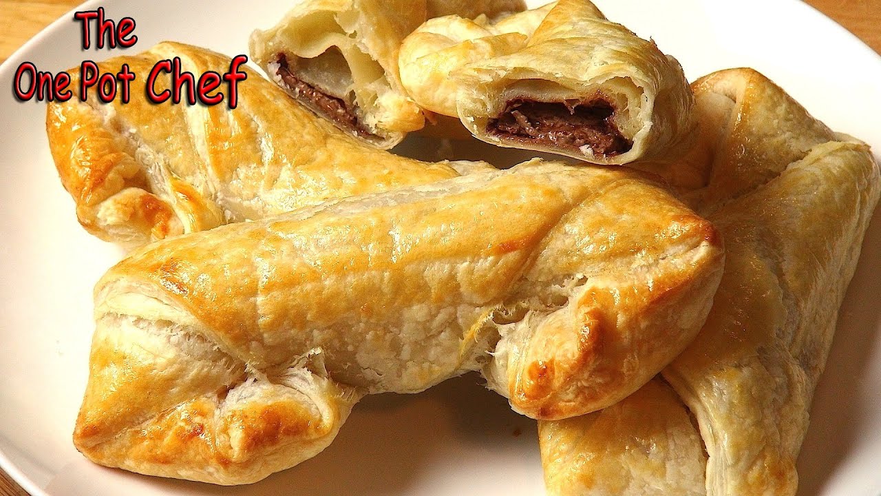 Cheaters Chocolate Croissants | One Pot Chef - YouTube