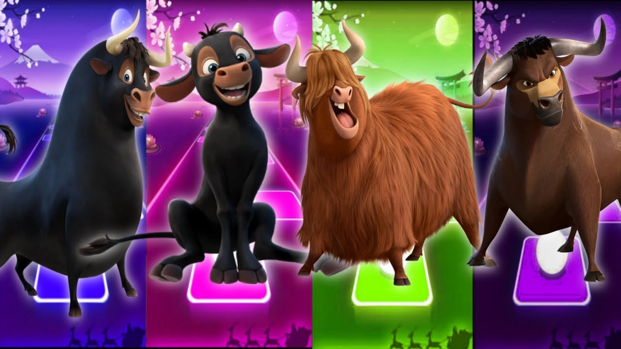 Funny Ferdinand VS Funny Cows 🐄 Funny Buffalo VS 🐃 Funny Buls Tiles hop ...