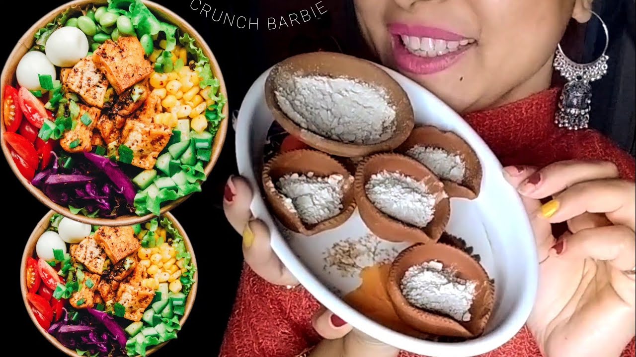 Crunch Barbie blogger 😄//eating video//Diya crunch// - YouTube