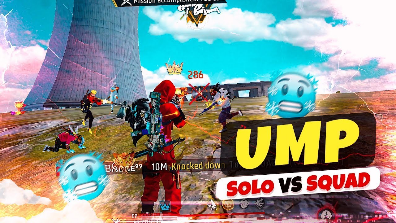 Power Of UMP 🥵 || Solo Vs Squad Free Fire - YouTube