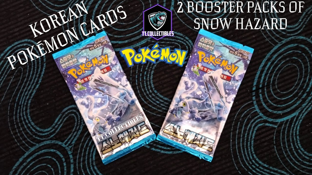 Korean Pokémon Snow Hazard 2 Booster Packs #pokémon #korean #snowhazard ...