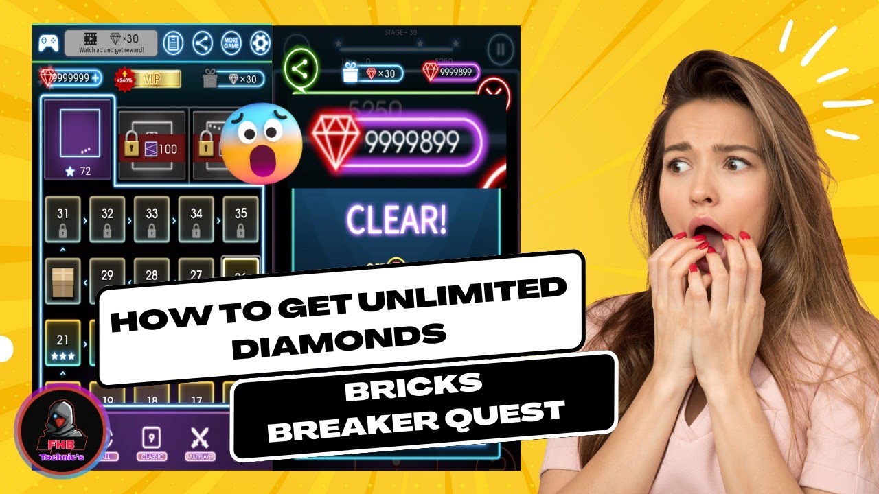How To Get Diamonds | Bricks Breaker Quest | Get Free Currency | No ...