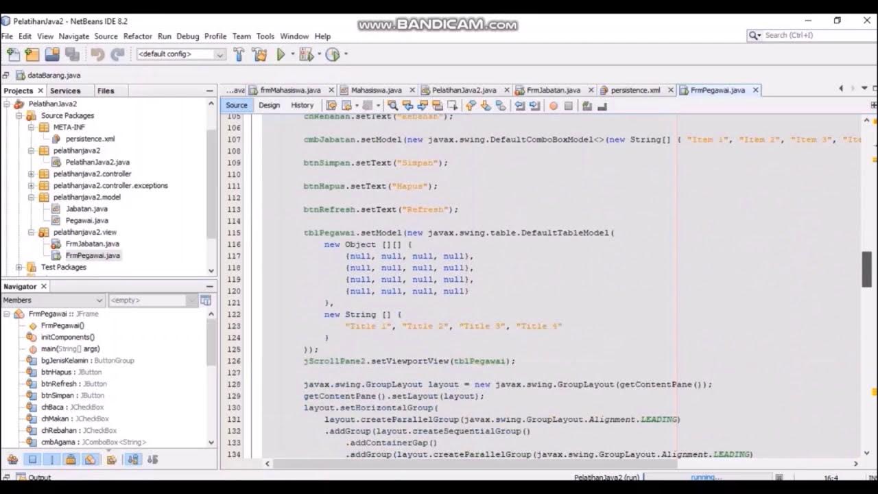 Java CRUD (One to Many) in Netbeans - Tugas UAS - YouTube