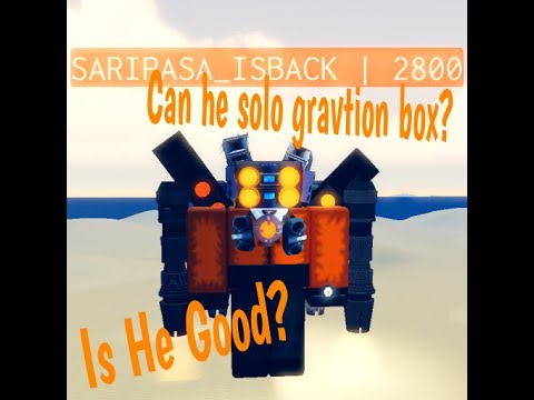 Can Repaired Titan Boombox solo Gravtion box? SBSD Roblox - YouTube
