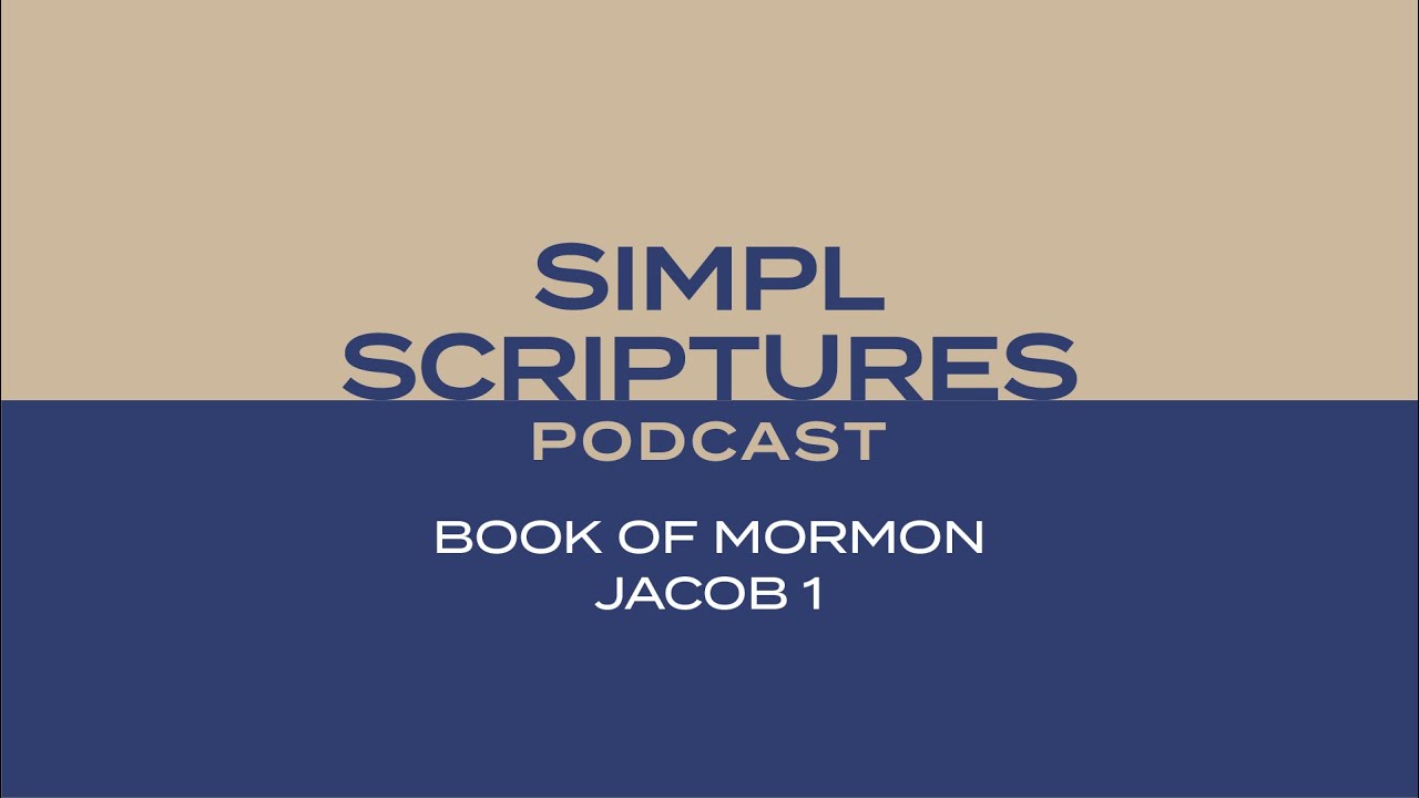 Book of Mormon - Jacob 1 - YouTube