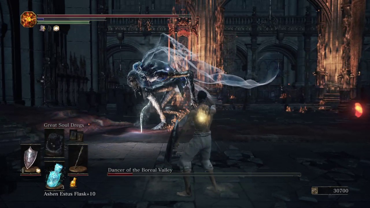 DARK SOULS™ III ng+ Dancer Boss Fight with great soul dregs - YouTube