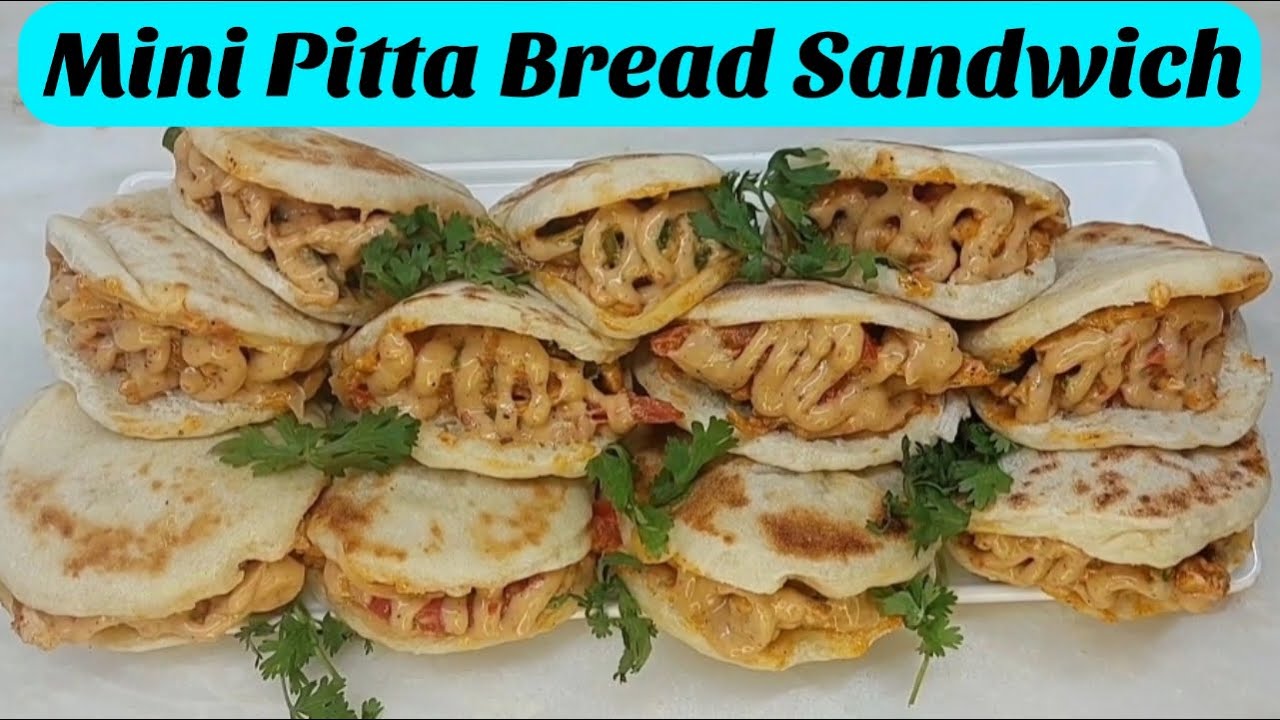 Mini Pita Bread Sandwiches | Pitta Bites with Chicken | Pocket Shawarma ...