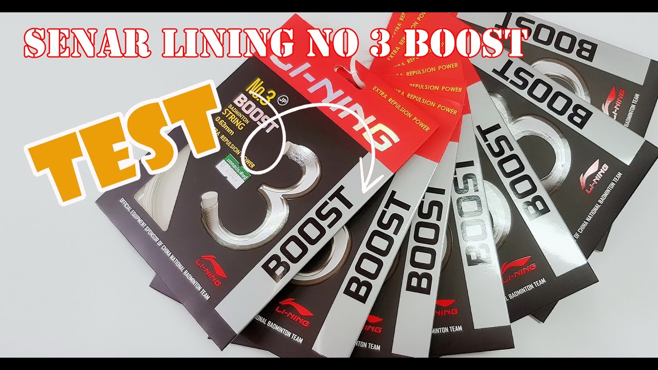 TEST SENAR LINING NO-3 BOOST - YouTube