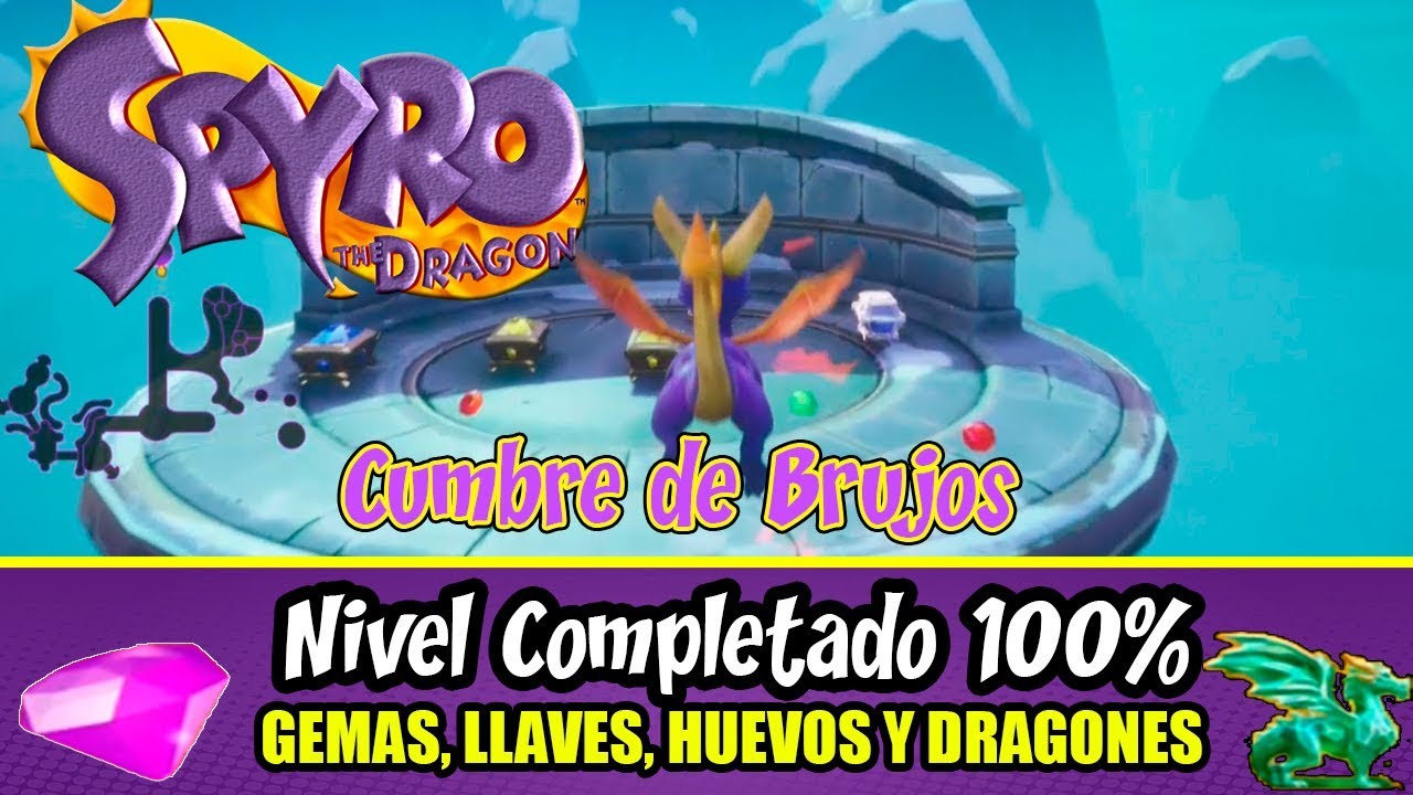 Spyro The Dragon 100% | All Gems, Eggs, Keys & Dragons | Cumbre de ...