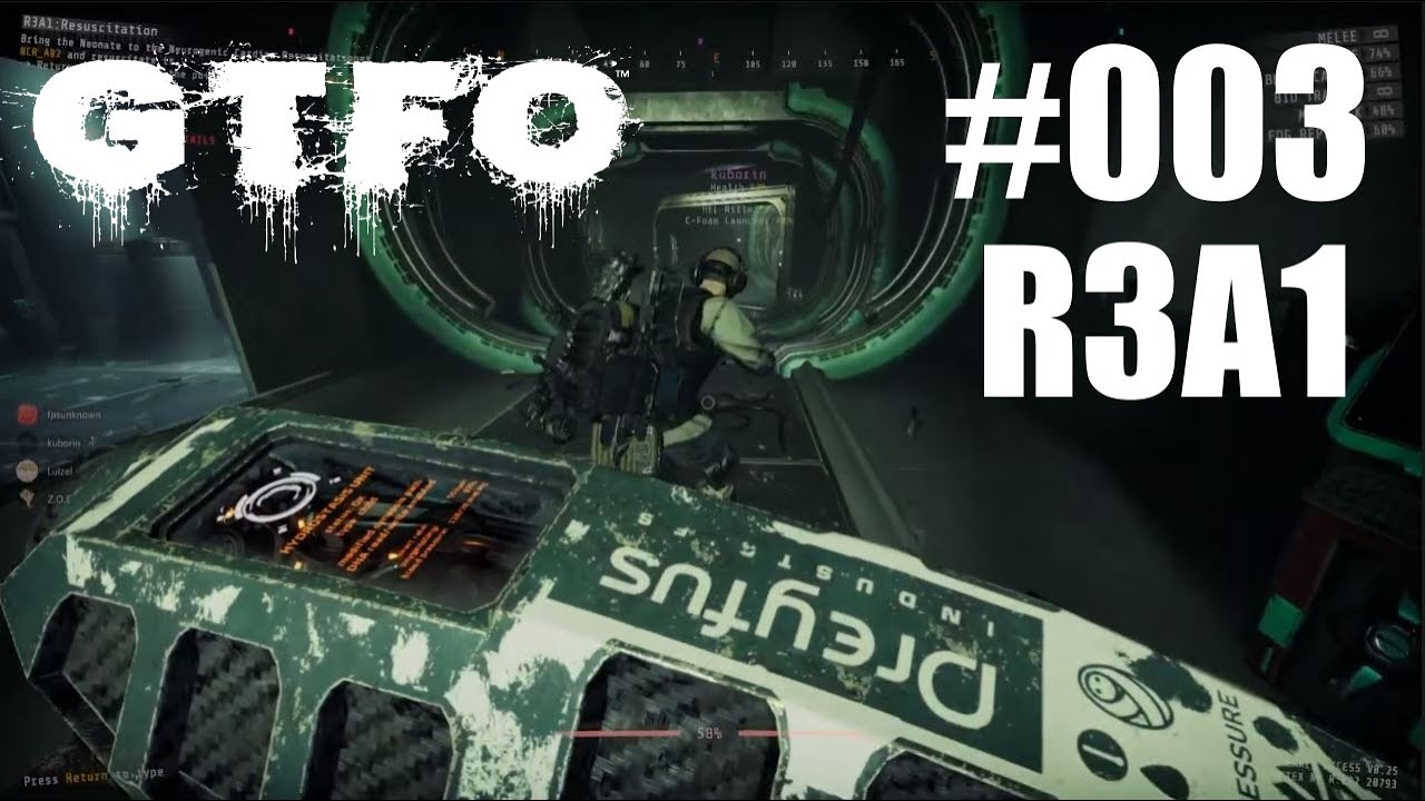 GTFO #003-R3A1クリア - YouTube