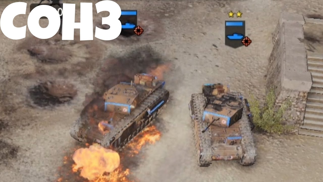 COH3 3vs3 Churchill build - YouTube