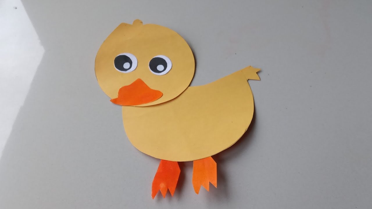 How to make duck 🦆 easy peper craft - YouTube