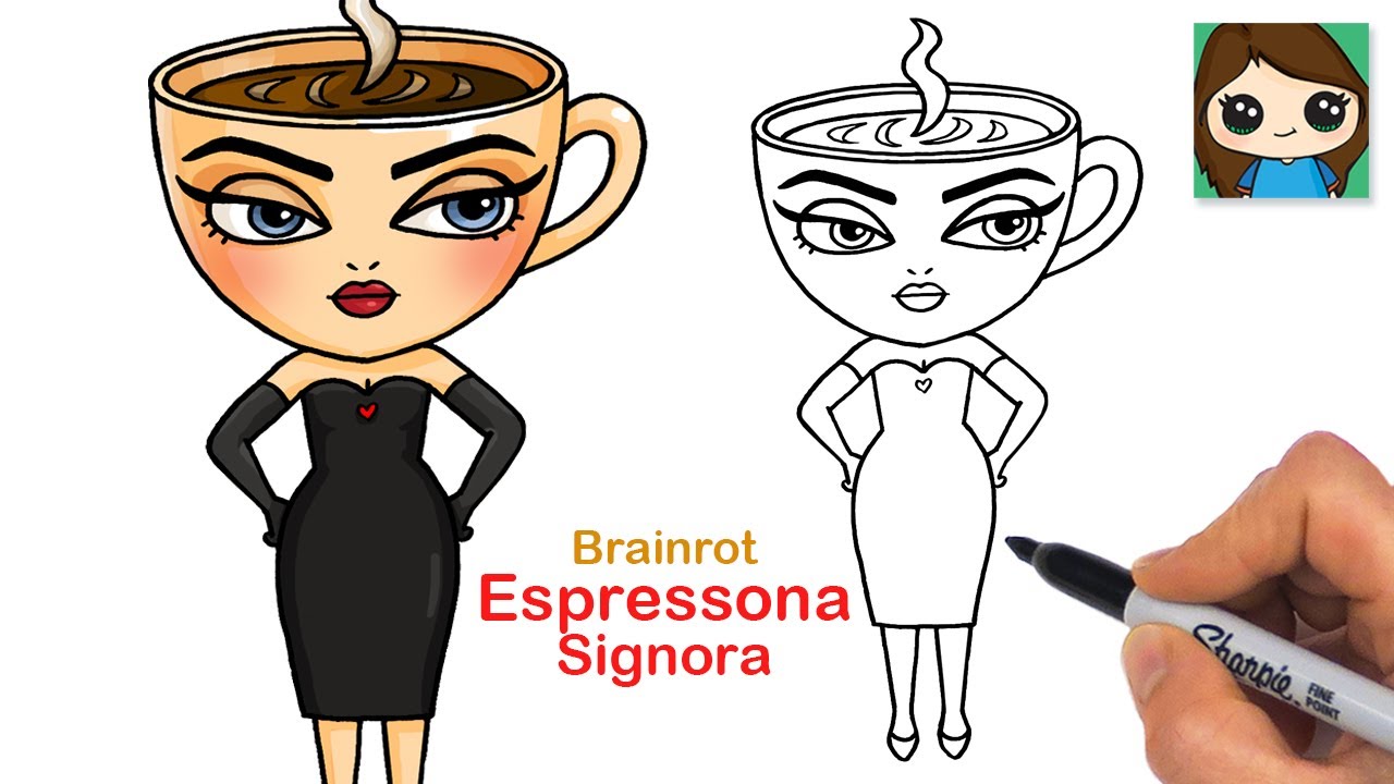 How to Draw Espressona Signora ☕️ Italian Brainrot - YouTube