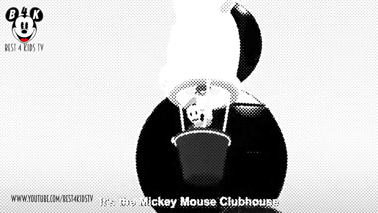 Mickey Mouse Clubhouse Intro 5 Dither Grayscale effect - YouTube