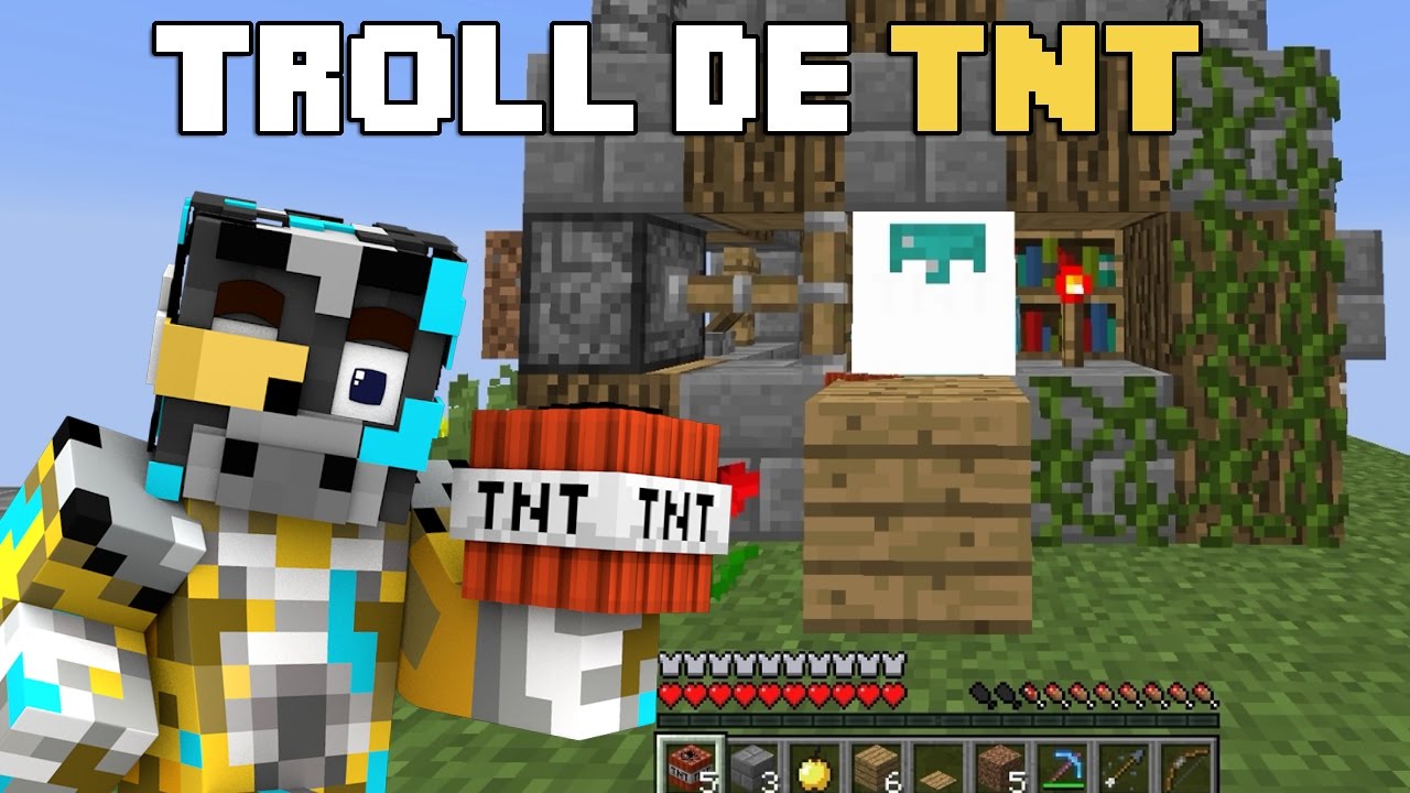 TROLLEANDO | TNT EN TODA LA CARA | TROLLING MINECRAFT - YouTube