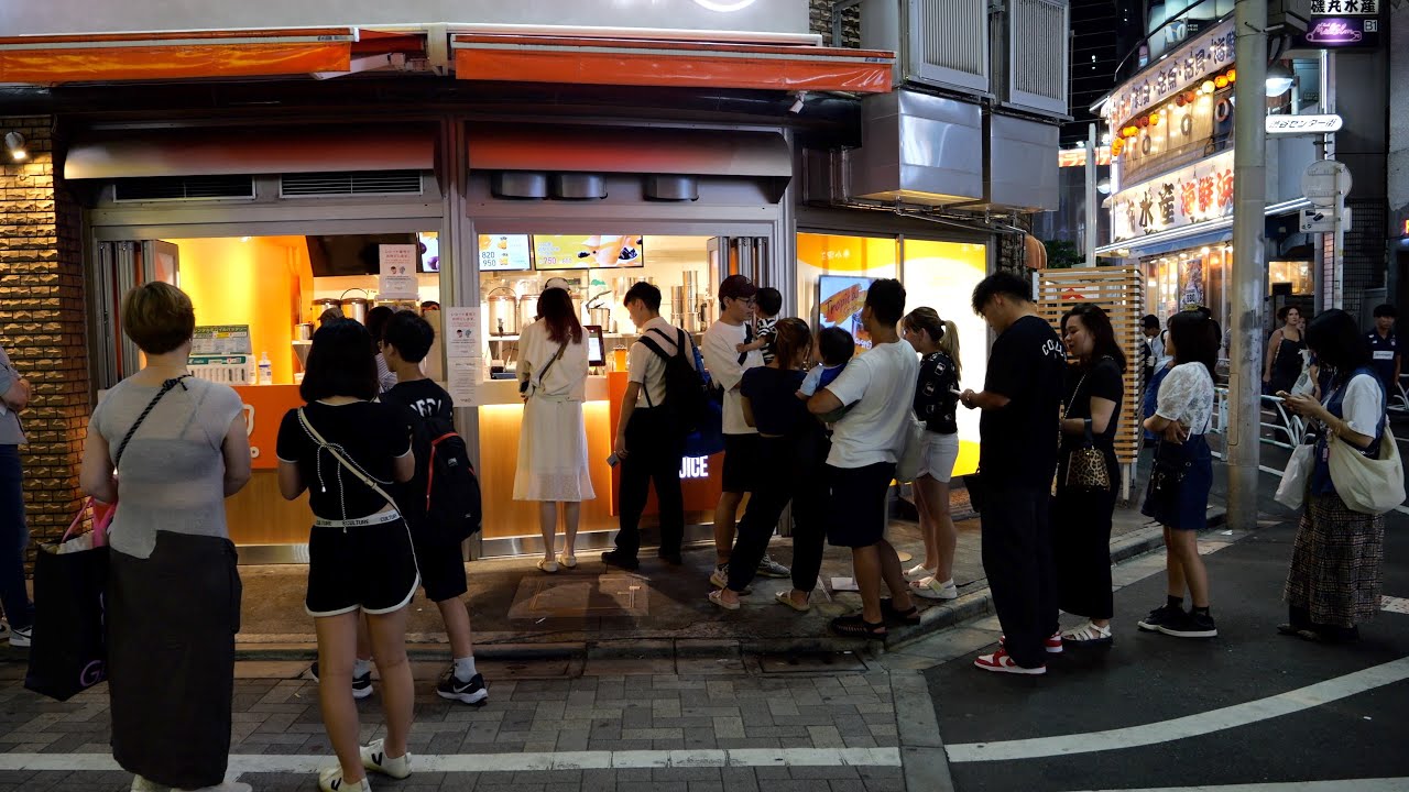 Popular Japanese Bubble Tea Store in Tokyo Shibuya (Freshy Made By Coco ...