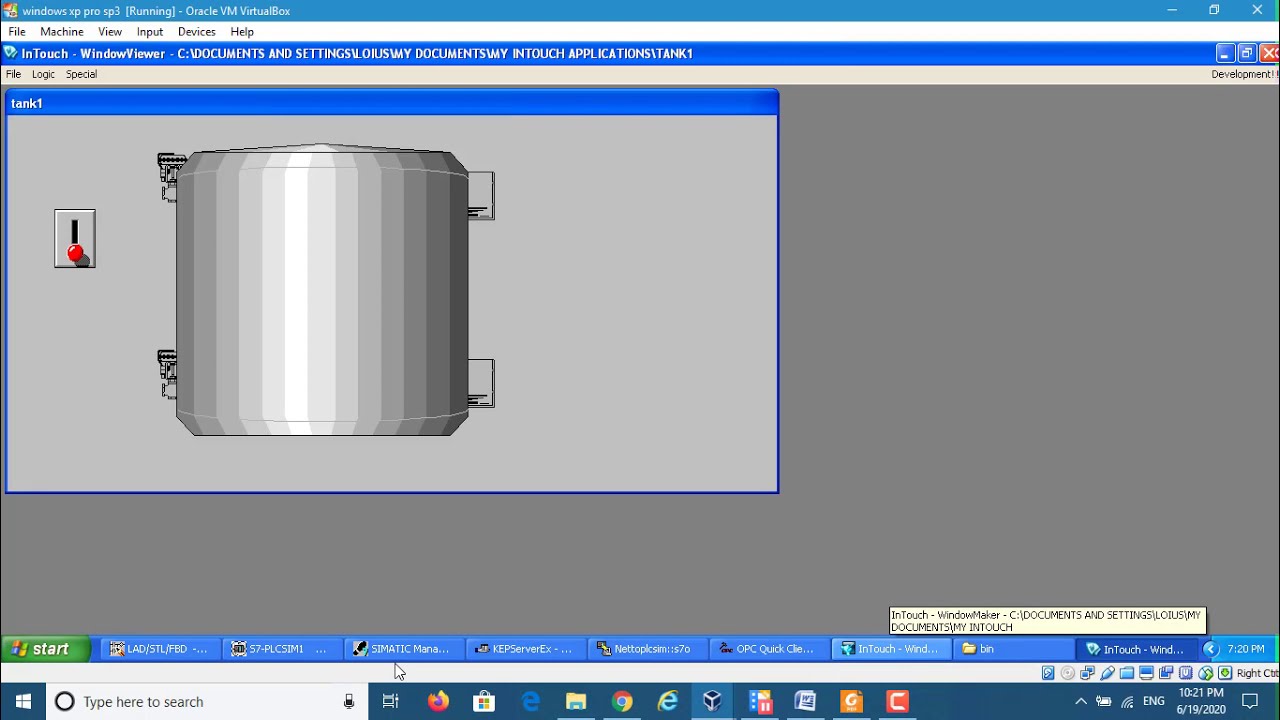 Tank level control by S7- 300 and Wonderware intouch by using OPC ...