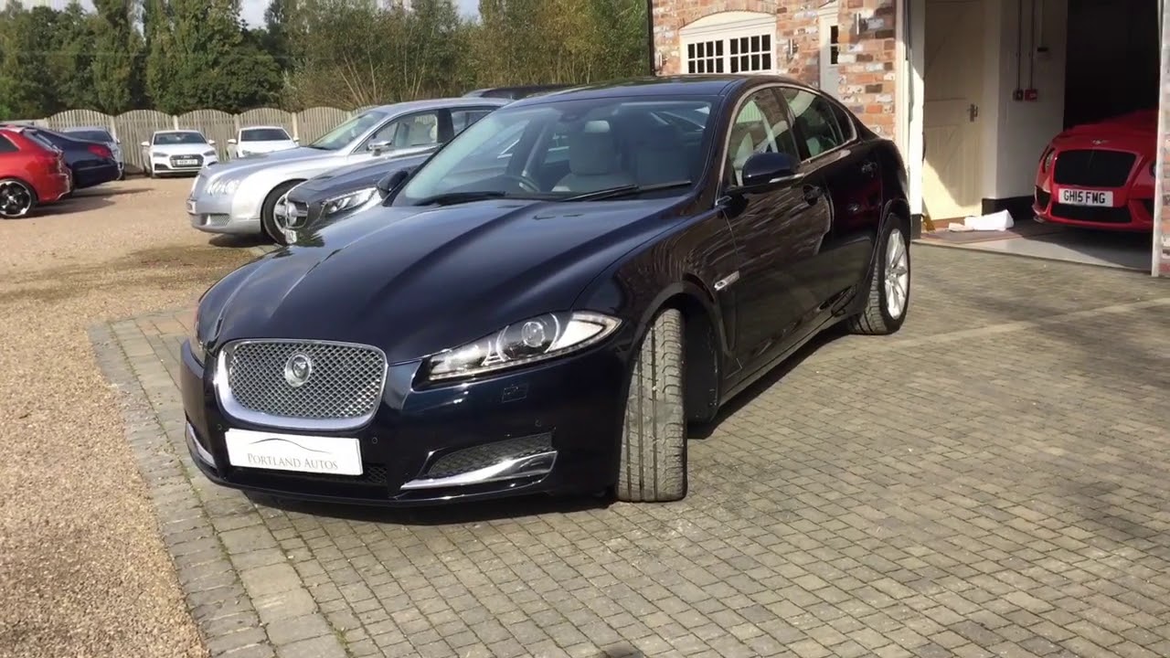 JAGUAR XF D PREMIUM LUXURY FOR SALE IN NAVY BLUE METALLIC - YouTube