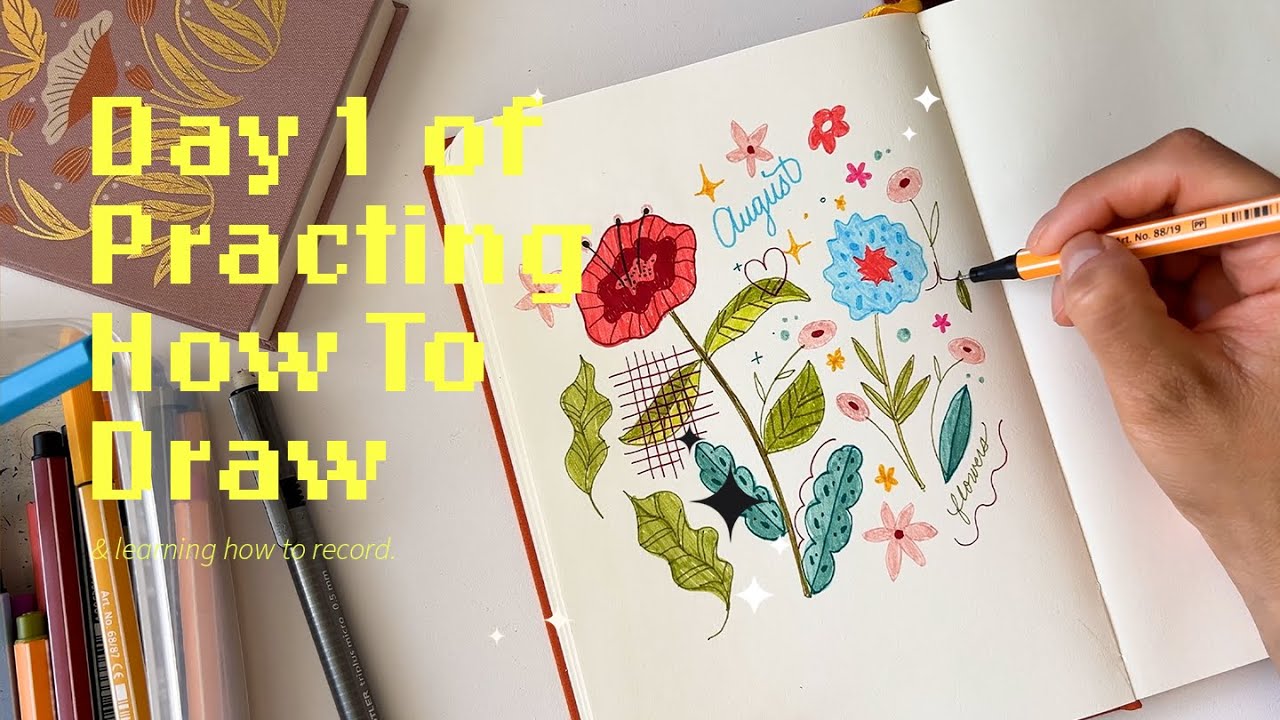 Day 1 of Practicing How to Draw - YouTube
