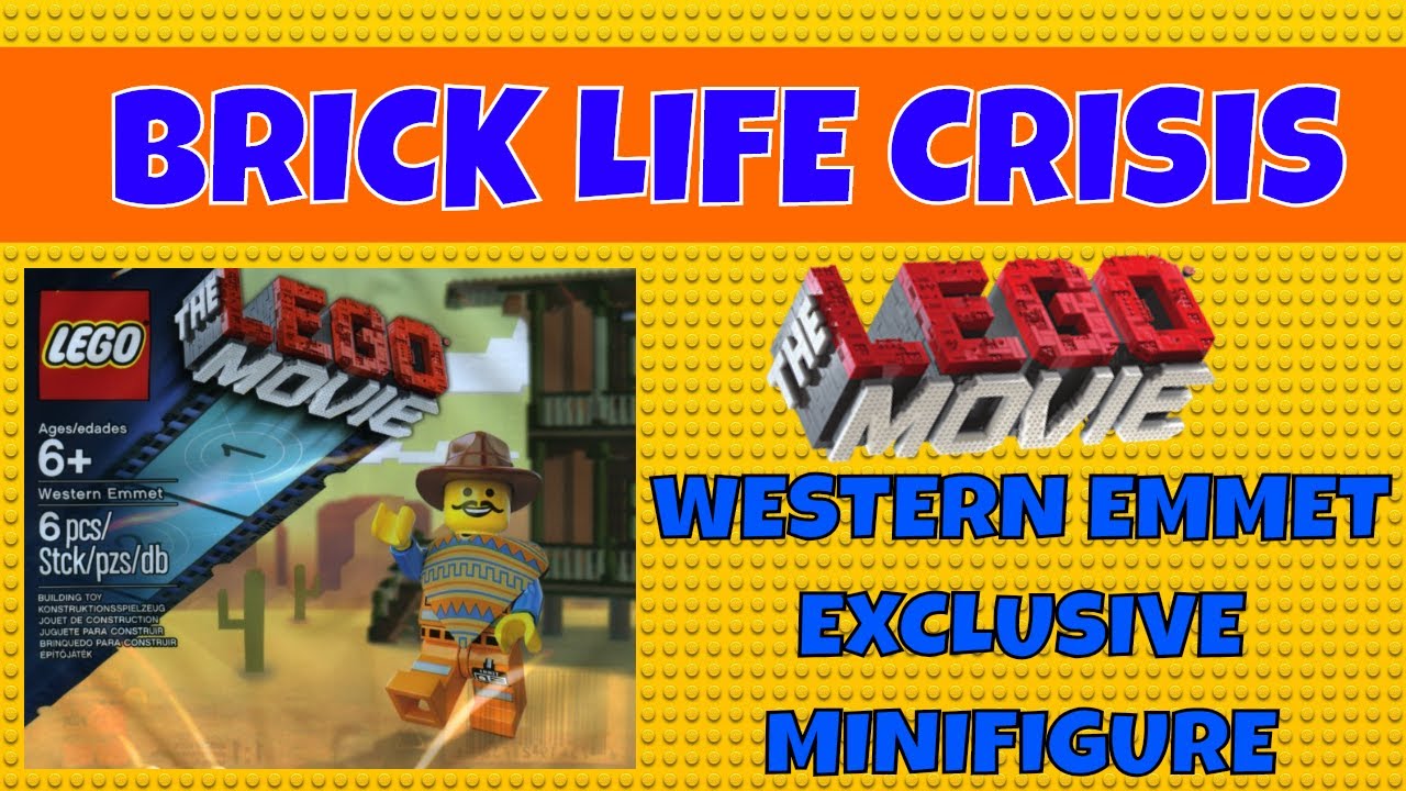 The Lego Movie 'Western Emmet' Exclusive Minifigure - YouTube
