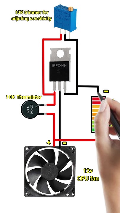 Temperature sensor fan circuit #trending #youtubeshorts #viral - YouTube