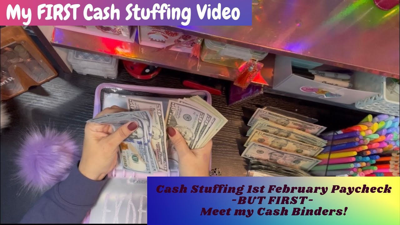 February Paycheck #1 Cash Stuffing-But first- Meet my cash binders! My ...
