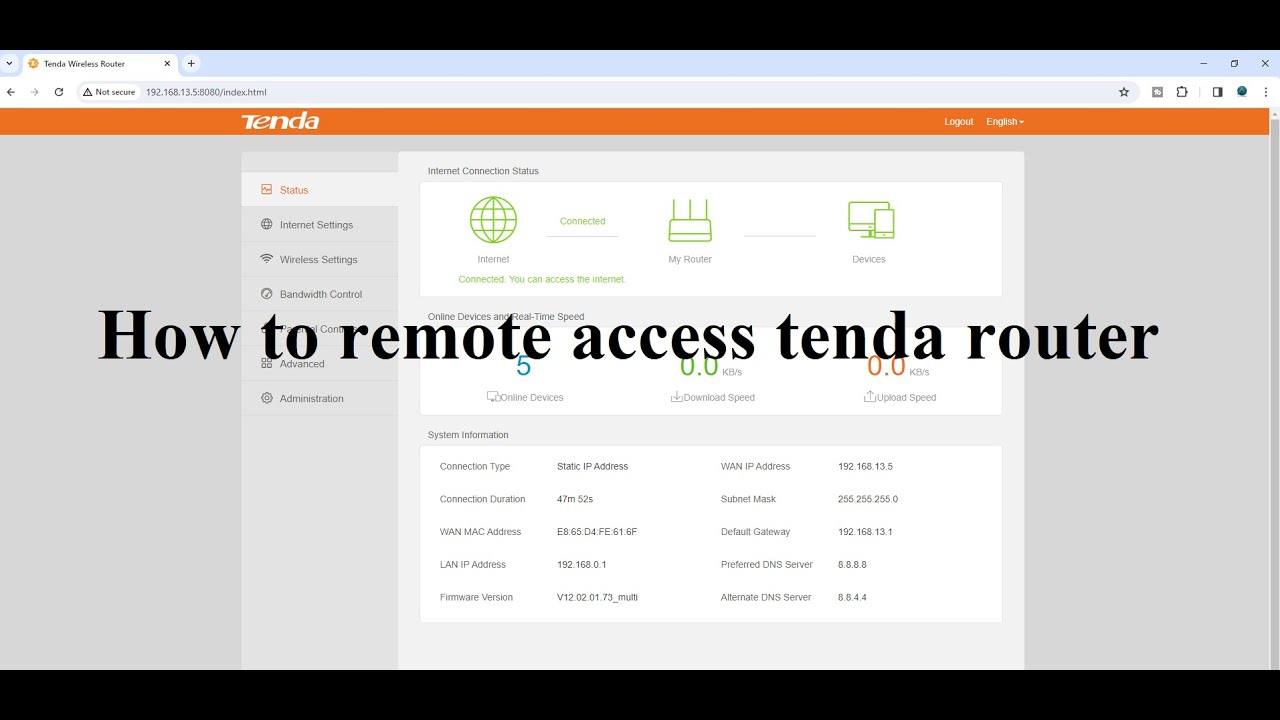 How to remote access tenda router. #aritsolution #tenda #tendarouter # ...