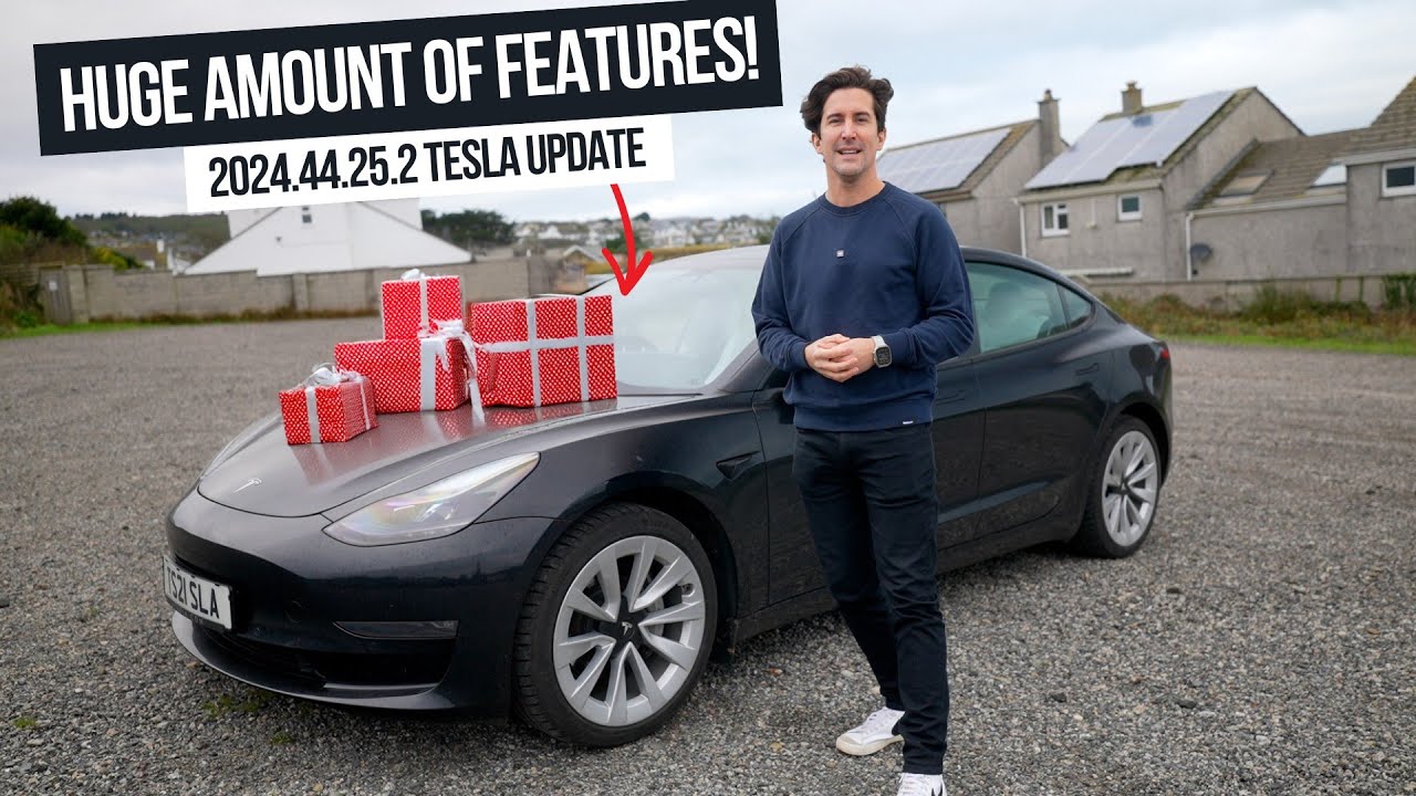 Tesla Software Update Xmas 2024.44.25.2 IT'S GREAT! - YouTube