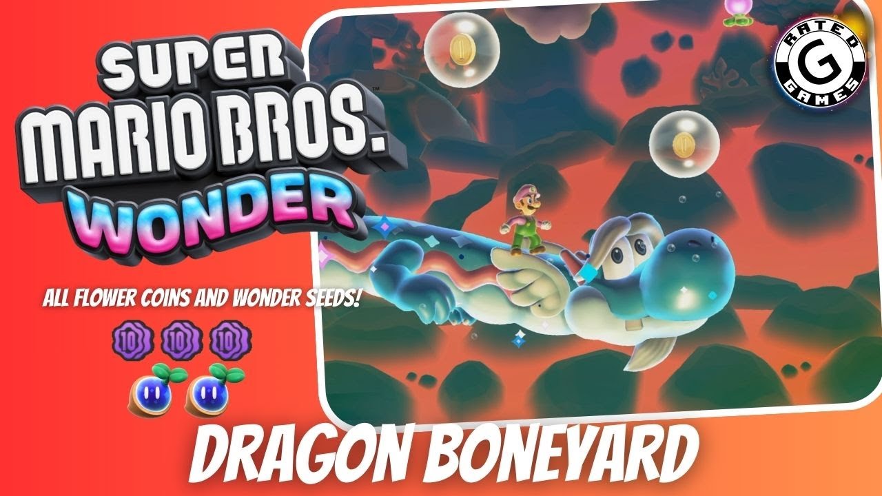 Super Mario Bros Wonder - Dragon Boneyard - YouTube