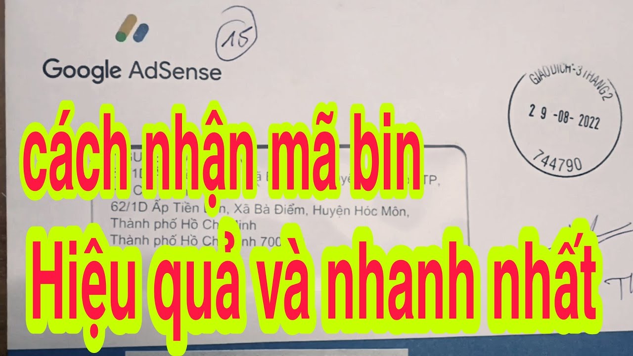 Cách Nhận Mã Bin ADS Hiệu Quả Và Nhanh Nhất,chanh Nguyễn YouTube,nhan ...