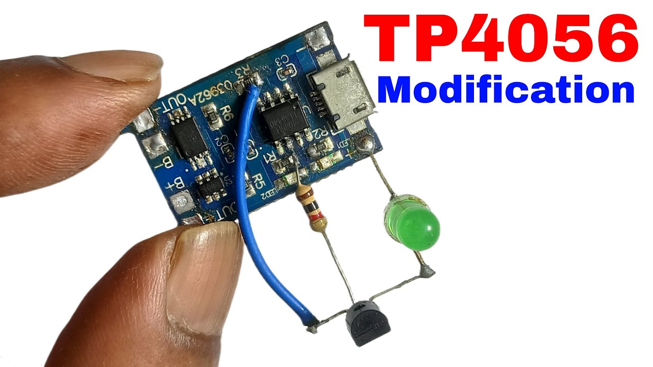 New Way To Modify TP4056 Charging Module.. - YouTube