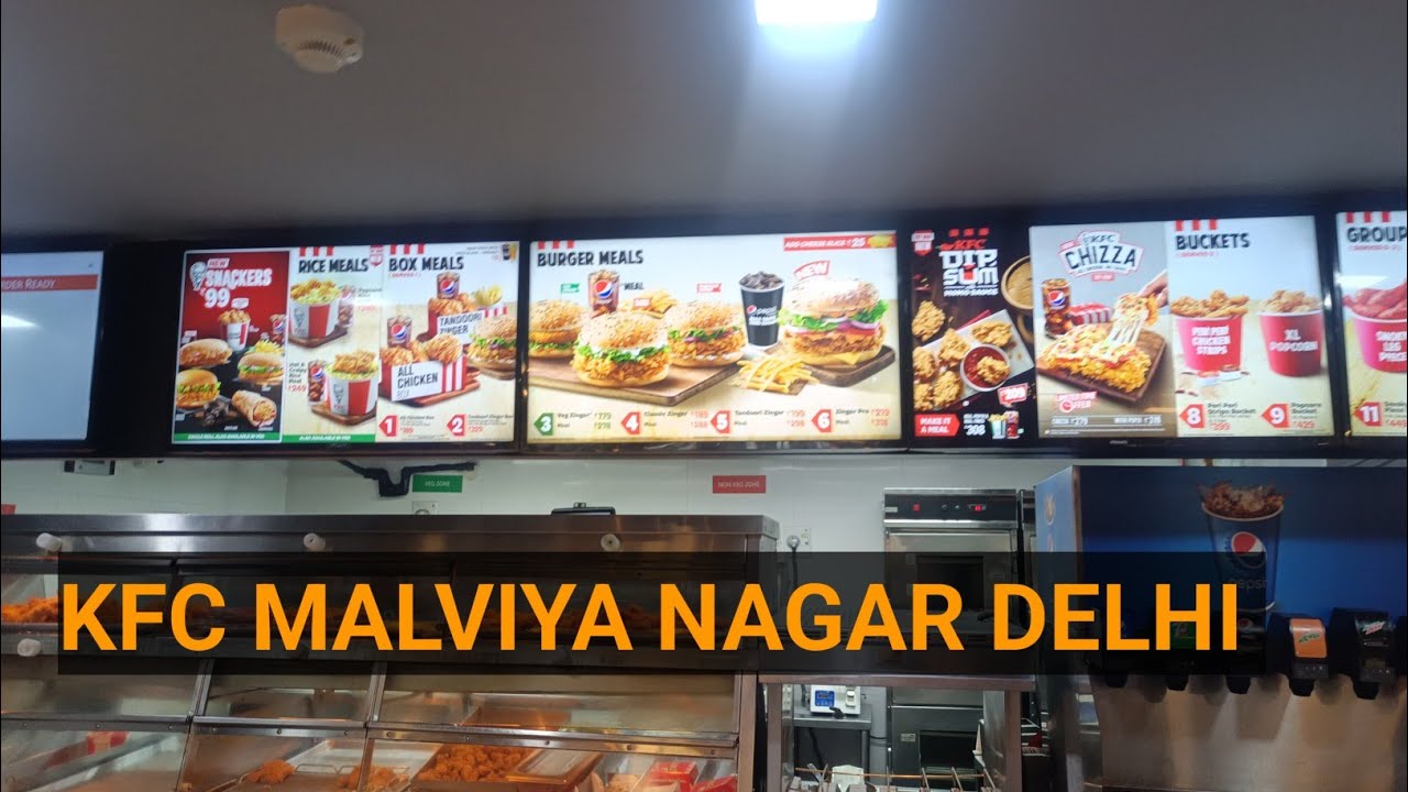 KFC MALVIYA NAGAR DELHI BIG BUCKET | KFC CHIZZA RS 319 - YouTube