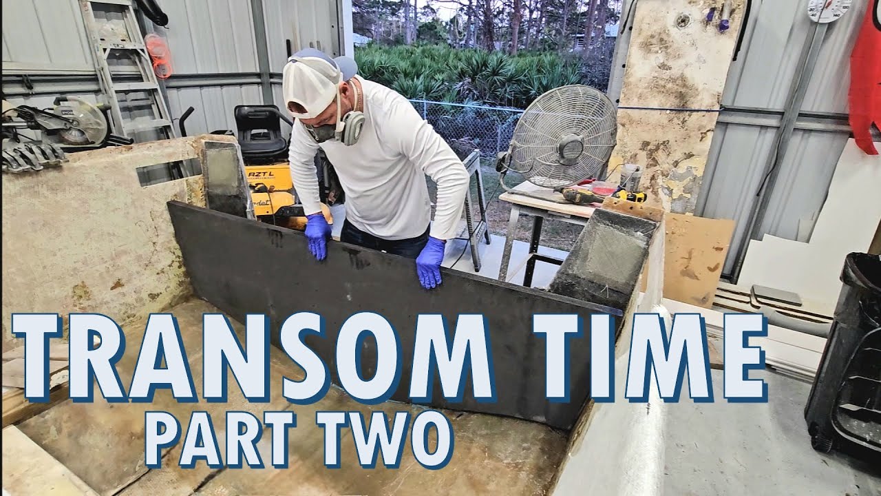 Installing the Coosa Transom - YouTube