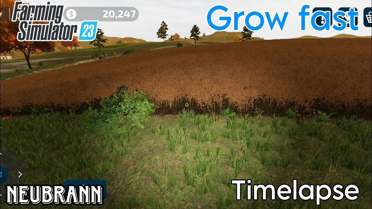 How to grow crops fast in farming simulator 23 - YouTube