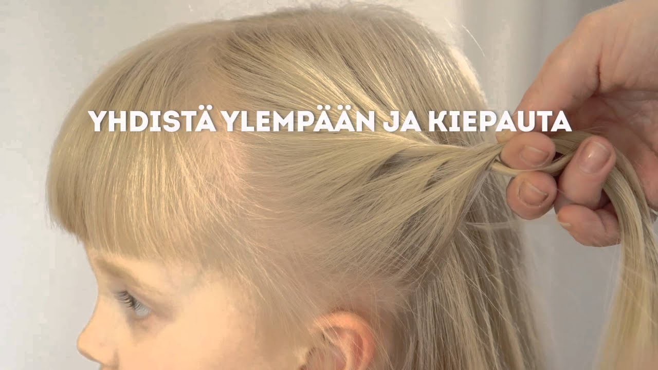 Helppo kampaus tytölle juhliin: kieputus | Meidän Perhe - YouTube