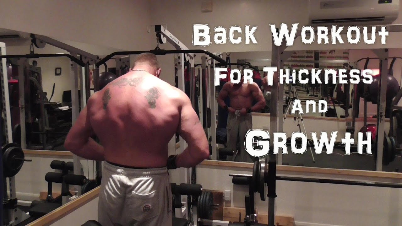 Full back blasting workout for thickness and growth (bulking faze ...